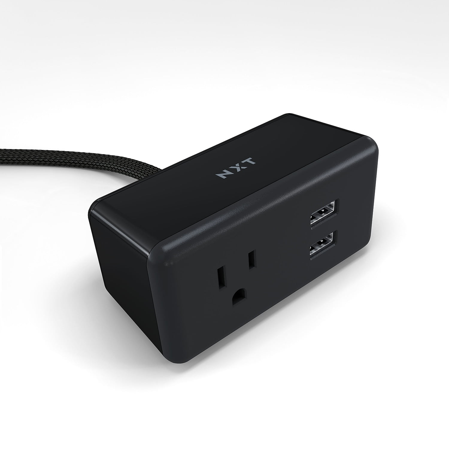 NXT Technologies 5 ft. Extension Cord 1 Outlet/2 USB Ports Blk NX56823 ...