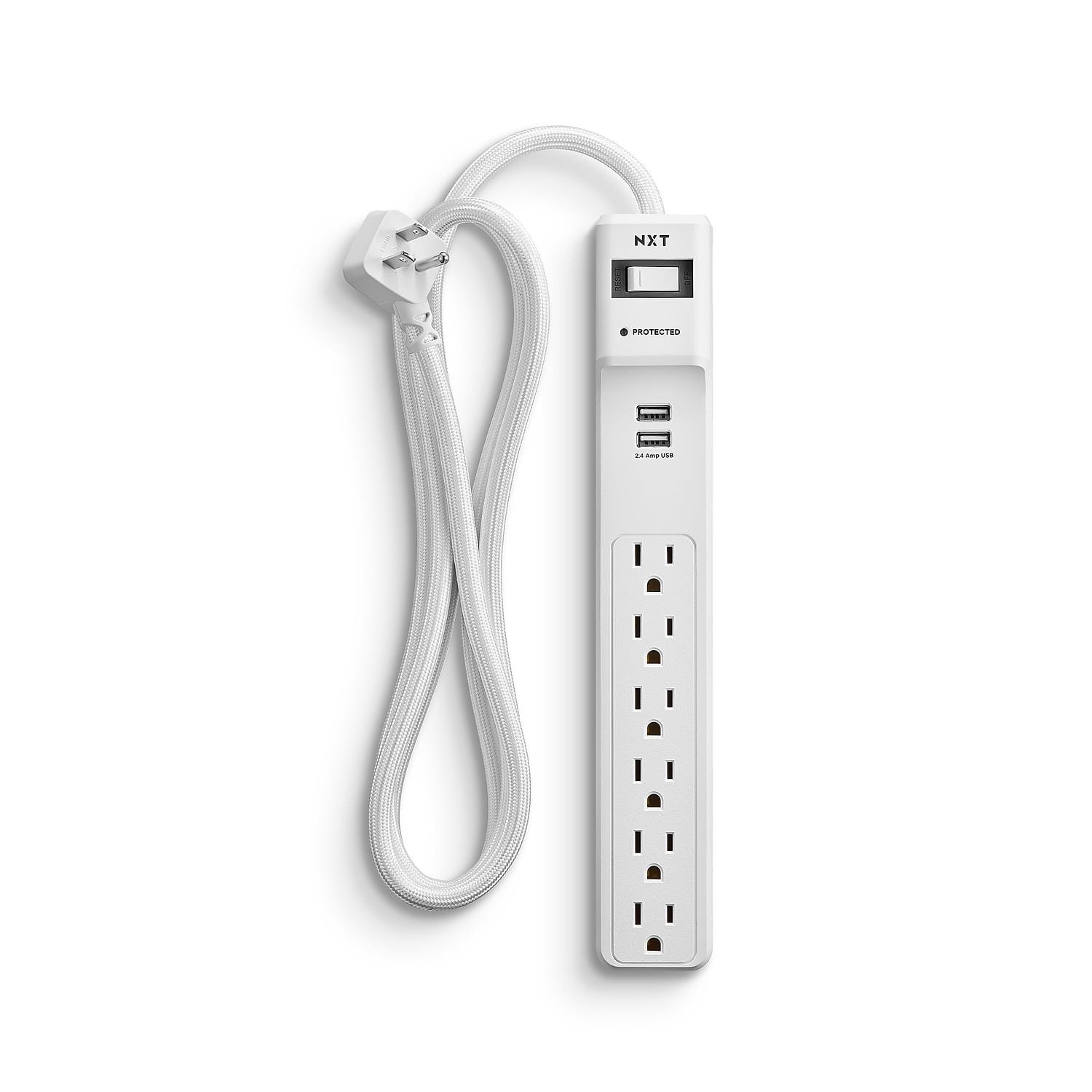 NXT Technologies Electronics Appliance - 6-Outlet 2 USB Surge Protector ...