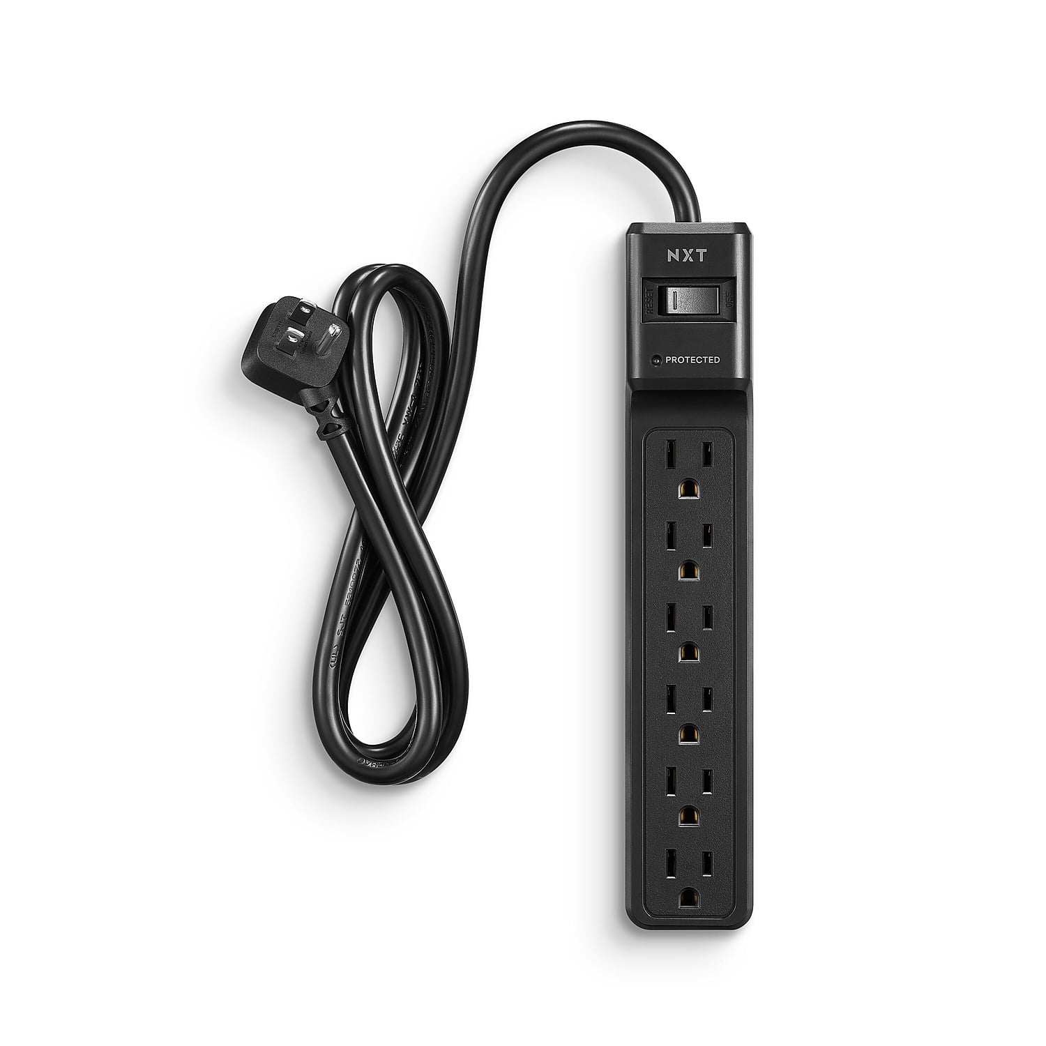 NXT Technologies 6-Outlet Surge Protector 4ft Cord 600 Joules NX54313 ...