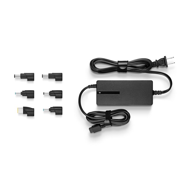 NXT Technologies Universal Laptop Charger, 90W with AC Tips, Black ...