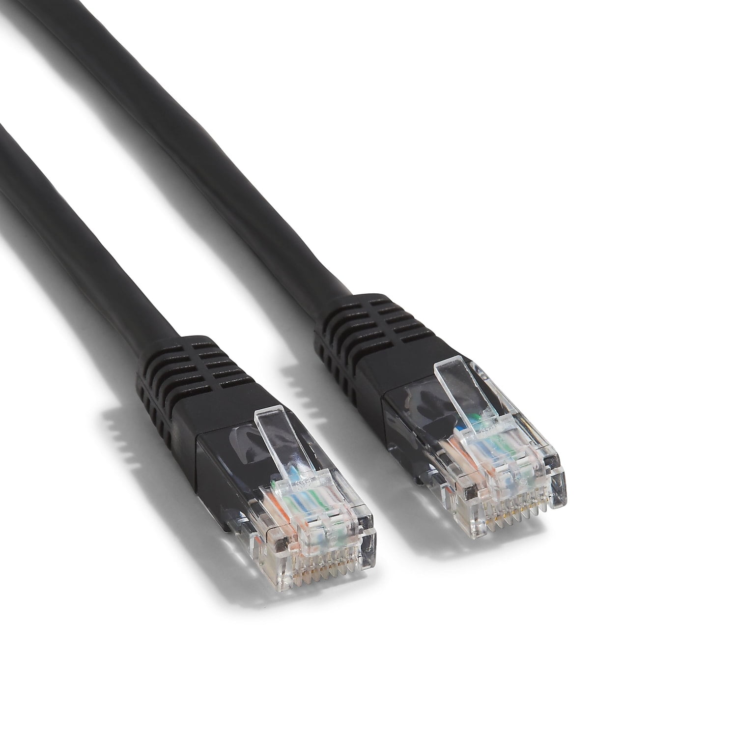 NXT Technologies 7' Long Internet Wire Patch Ethernet CAT-6 Cable Black ...