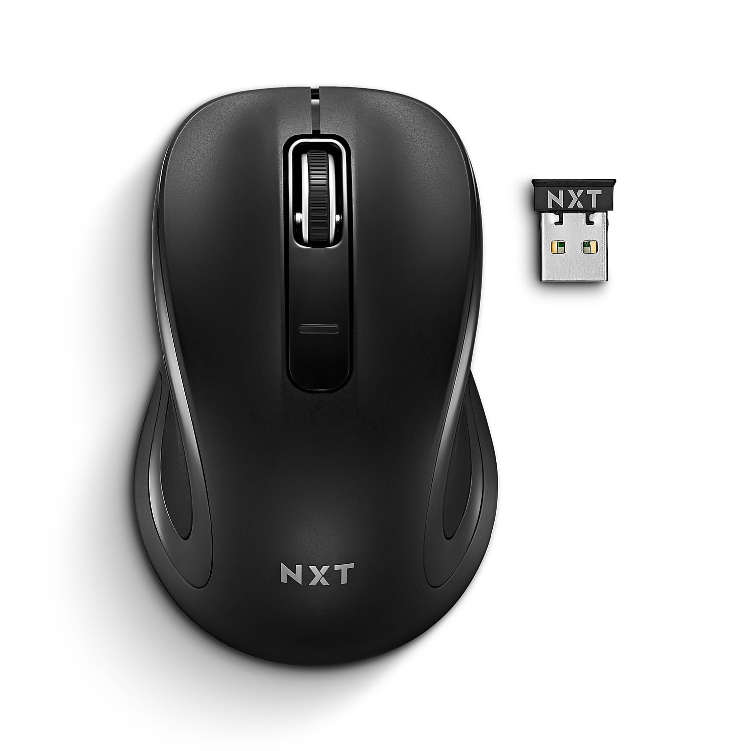NXT Technologies Wireless Ambidextrous Optical USB Mouse Black (NX60885) - Walmart.com