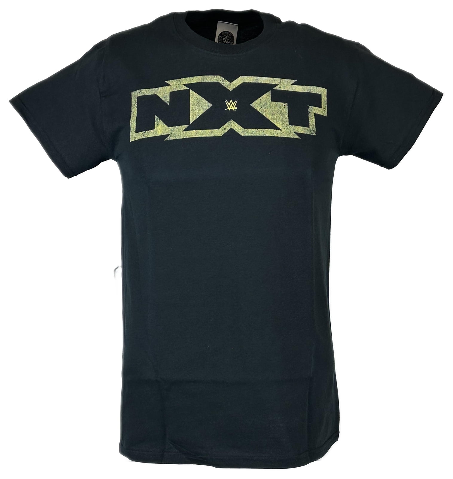 NXT Yellow Logo WWE Mens Black T-shirt - Walmart.com