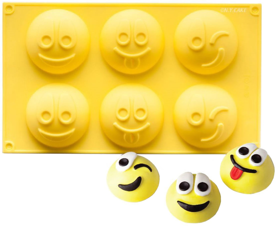 NY Cake Novelty Baking Mold-Happy Faces Emoji - Walmart.com