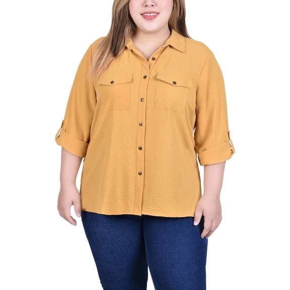 Women's Plus Size Denim Shirts