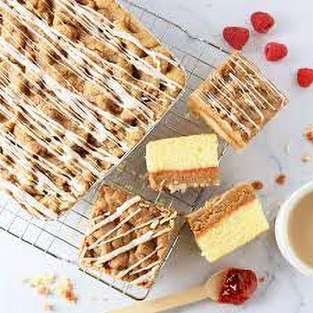 NY Gourmet Raspberry Crumb Cake 8x8 sheet pan moist cake with Thick ...