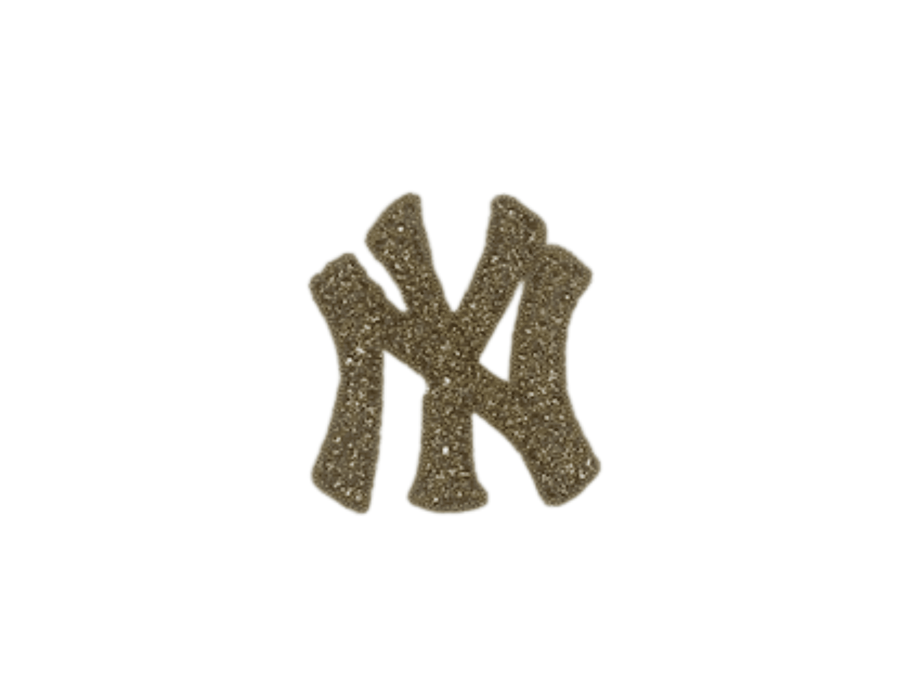 NY Letter Crystal Rhinestone Iron on Patch - 2x2x2Inch Heat Transfer ...