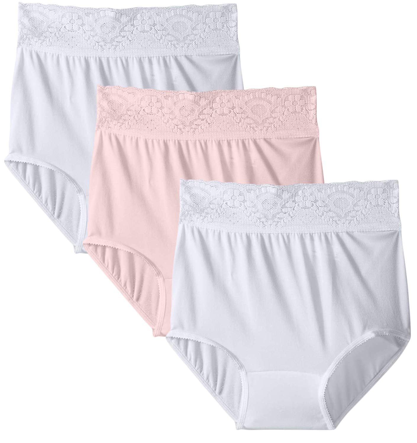 NY Lingerie Women's Lacy Skamp Brief Panty Number 2744 2, 3 and 4 Packs ...
