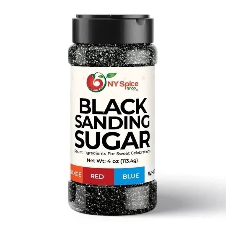 NY SPICE SHOP Black Sanding Sugar - 04 Ounce - Sanding Black Sugar ...