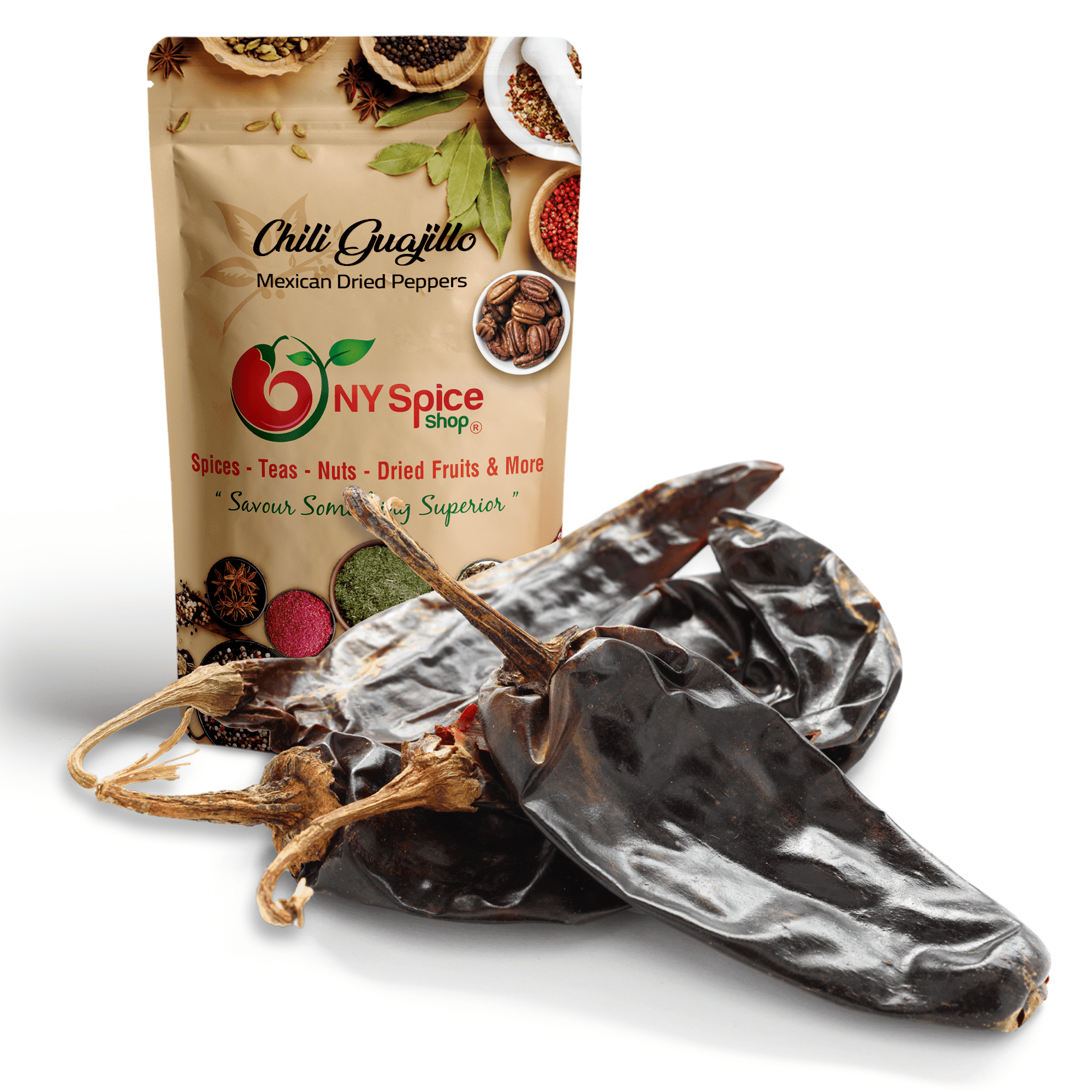 NY SPICE SHOP Chili Guajillo - 3 Pound - Mexican Dried Peppers - Dried ...