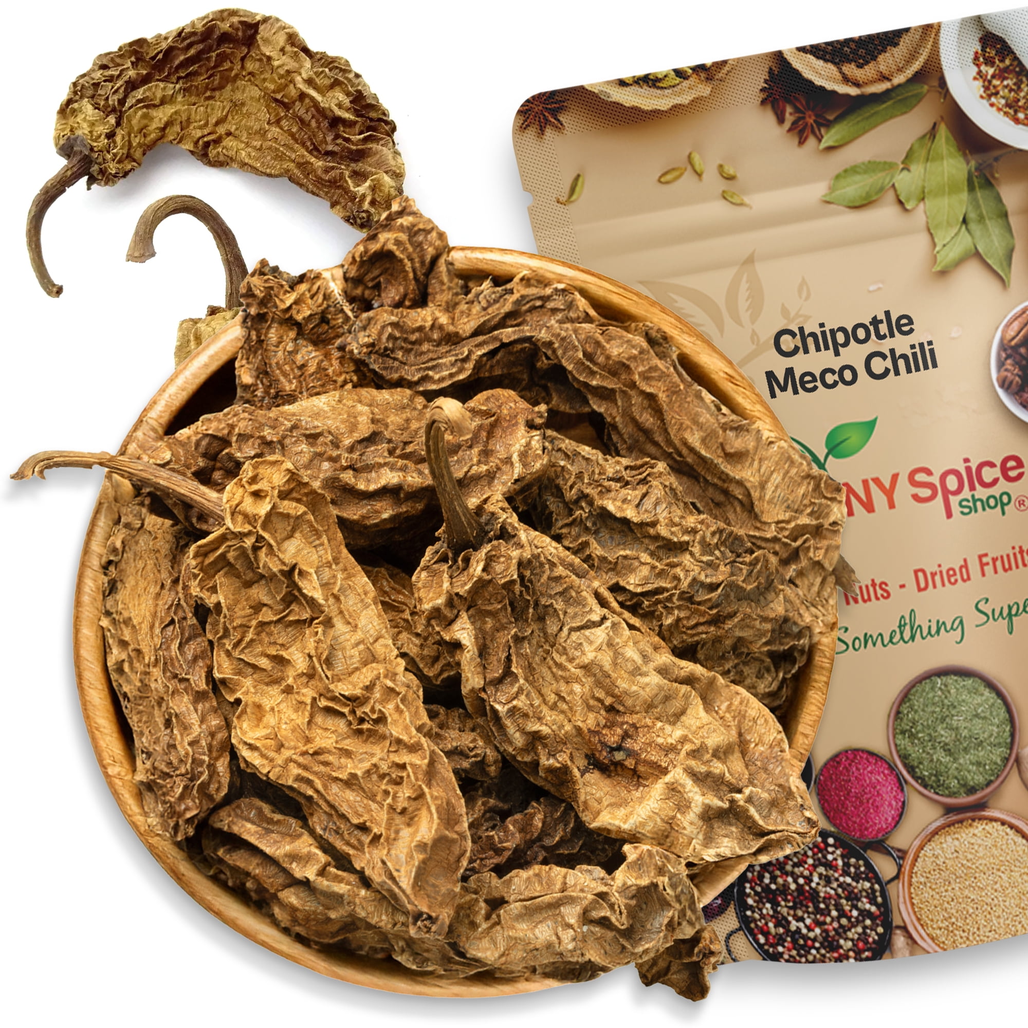 NY SPICE SHOP Chipotle Meco Chili – Dried Whole Meco Chipotle Peppers ...