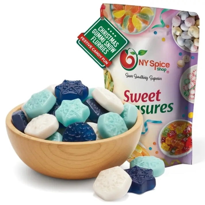 NY SPICE SHOP Christmas Gummi Snow Flurries - 1 Pound - Holiday Gummi ...