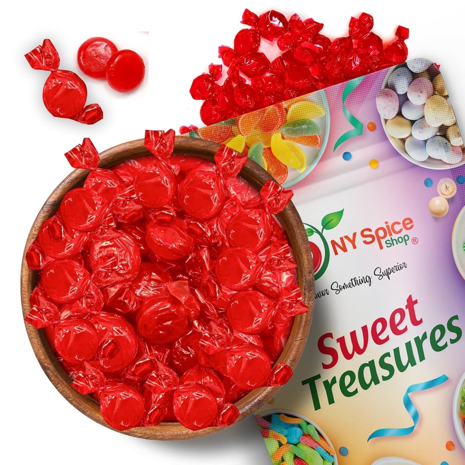 NY SPICE SHOP Cinnamon Discs - 08 Ounce - Sugar Free - Cinnamon Candy ...