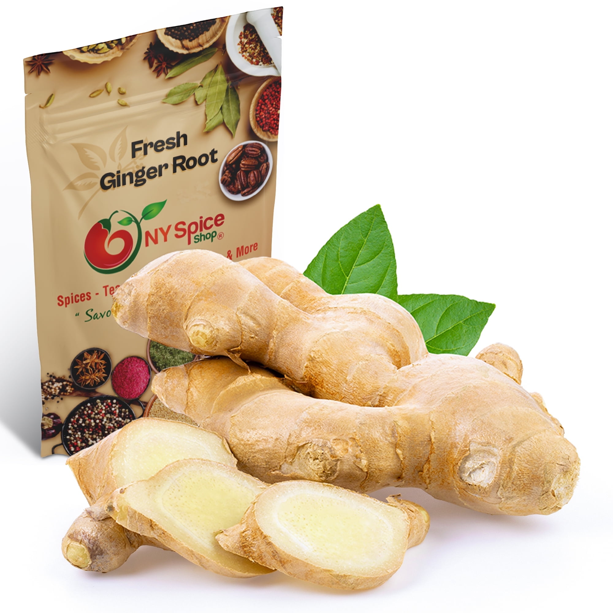 NY SPICE SHOP Fresh Ginger Root - 5 Pound - Fresh Ginger - Whole Ginger ...
