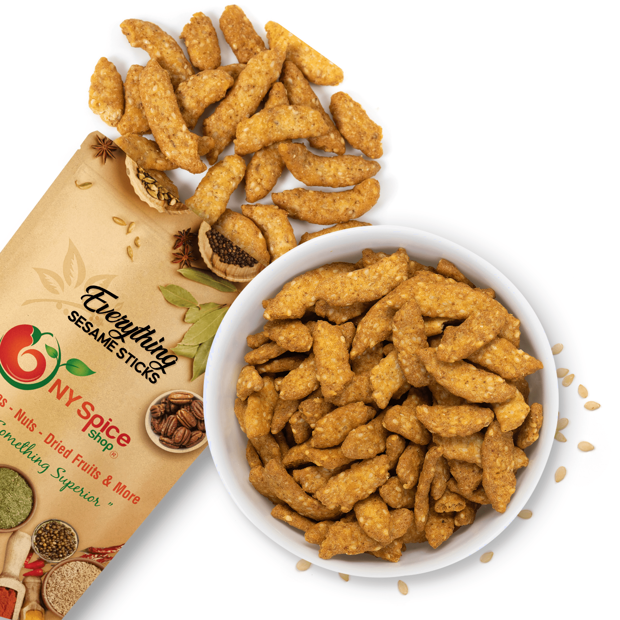 NY SPICE SHOP Everything Sesame Sticks - 3 Pound - Walmart.com