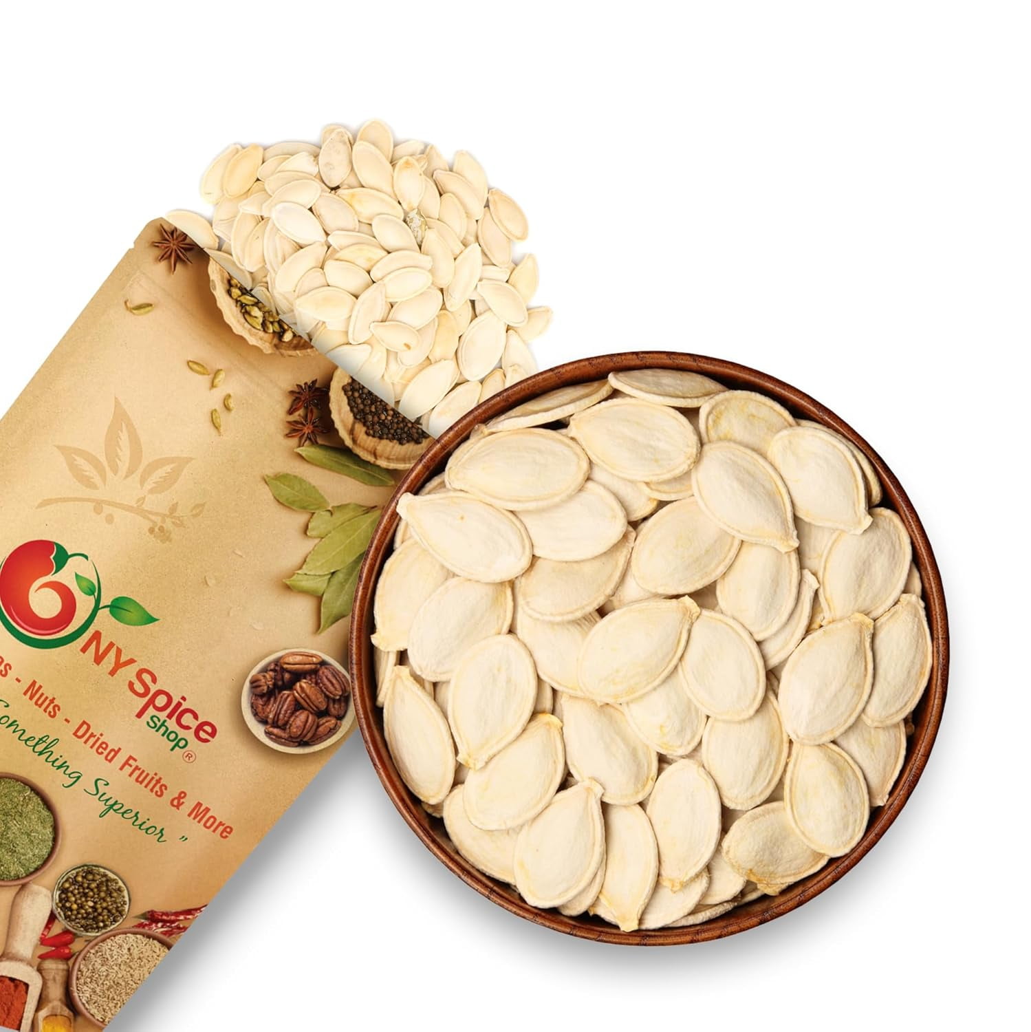 NY SPICE SHOP Lady Nail Pumpkin Seeds - 5 Pound - Whole Roasted ...
