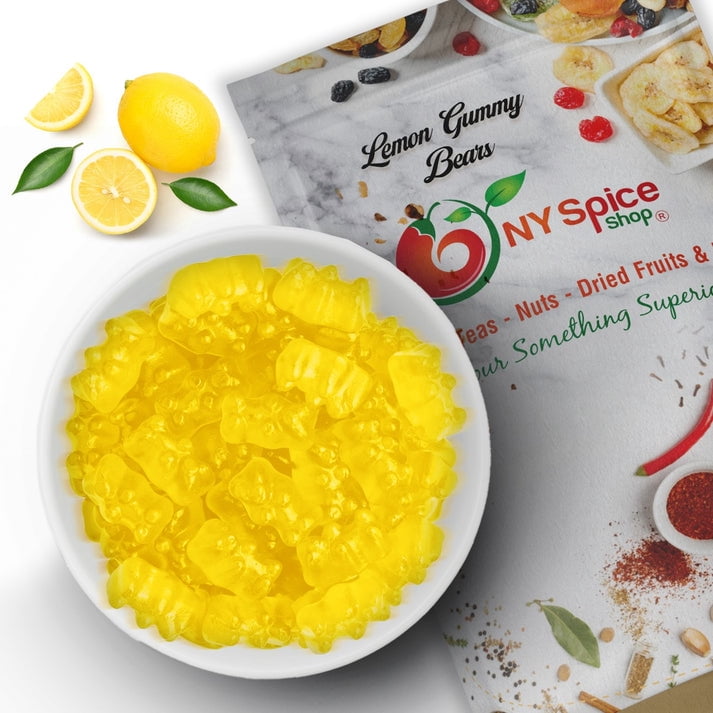 NY SPICE SHOP Lemon Gummy Bears - 5 Pound - Lemon Candy Bears - Gummies ...