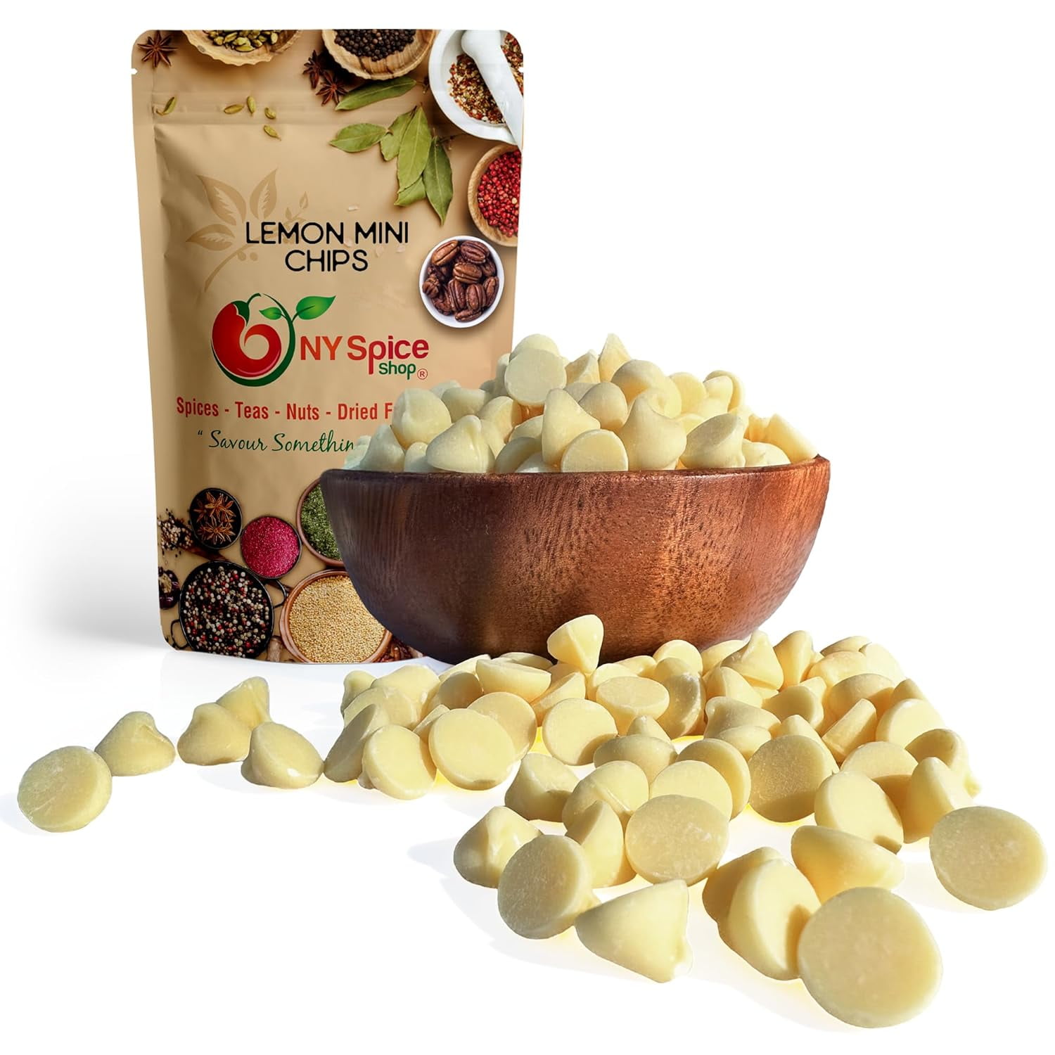 NY SPICE SHOP Lemon Mini Chips - 3 pound - Lemon Chips - Mini Chips ...