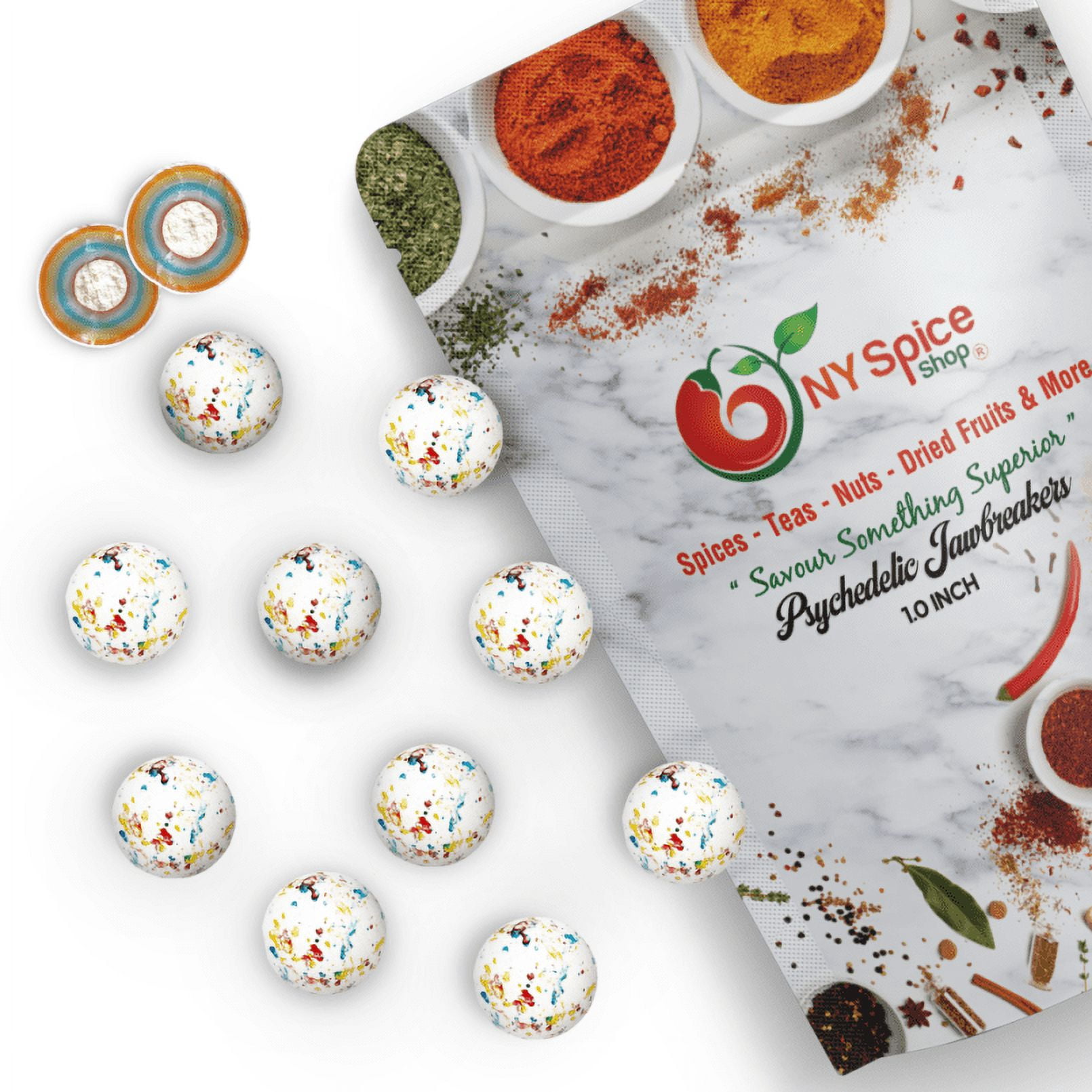 NY Spice Shop Halloween 1” Psychedelic Jawbreakers - 3 Pound ...