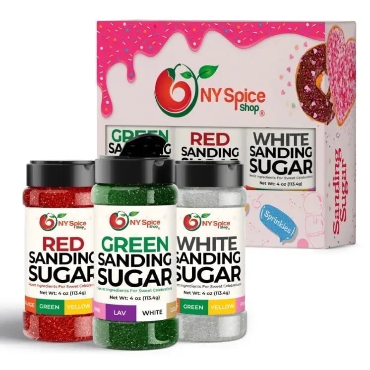 NY SPICE SHOP Red-White-Green - 04 Ounce (Pack of 3) - Colored Sugar ...
