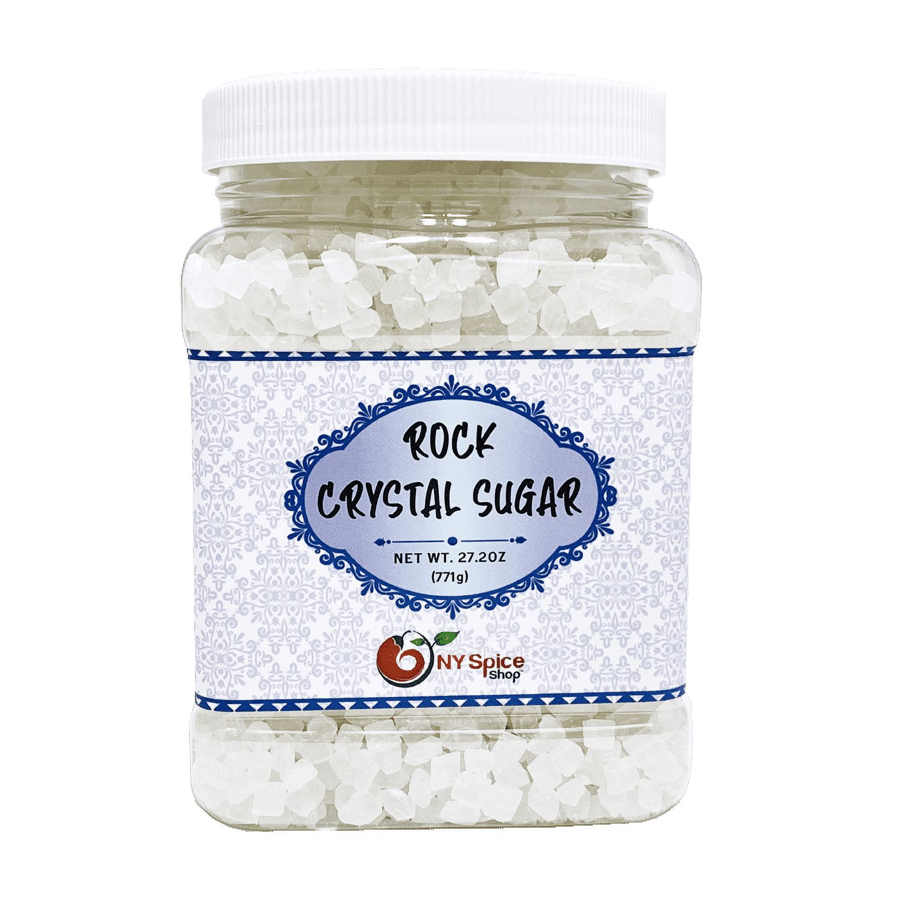 NY SPICE SHOP Rock Sugar - 1.7 Pound Jar - Rock Crystal Sugar - Rock ...