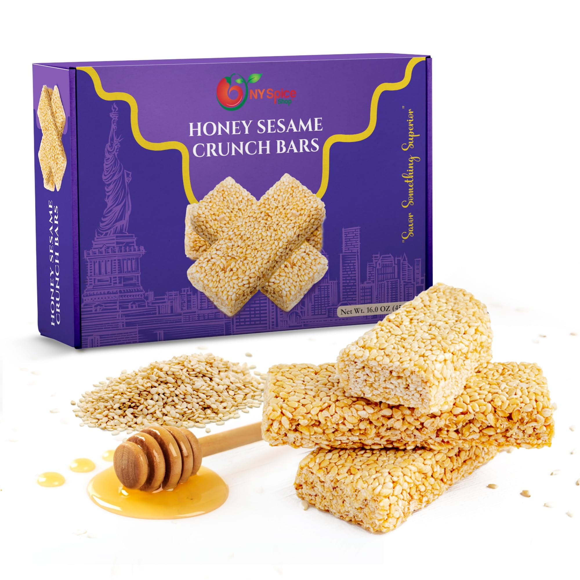 NY SPICE SHOP Sesame MDA05 Bars - 1 Pound Candy - Sesame Crunch ...