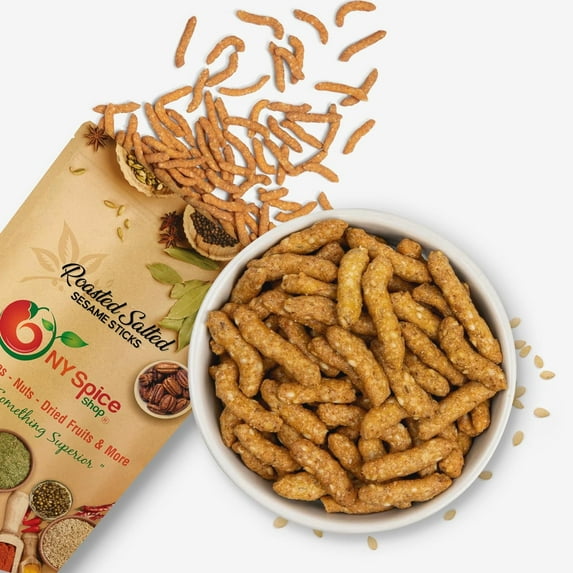 NY Spice Shop Sesame Sticks, Roasted Salted, 1 Pound, Crunchy Sesame ...