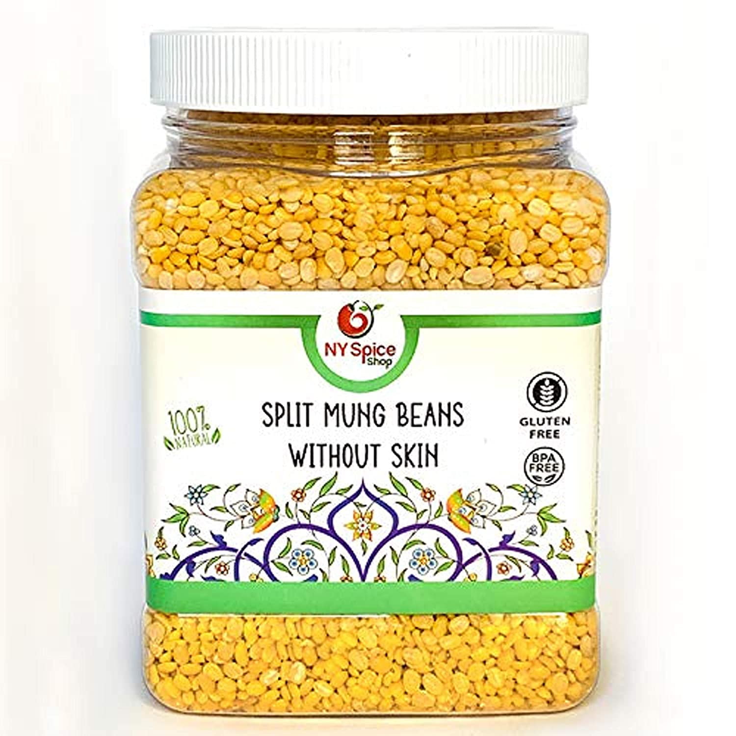 NY SPICE SHOP Split Mung Beans – Split Mung Dal without Skin - 1.5 lbs ...