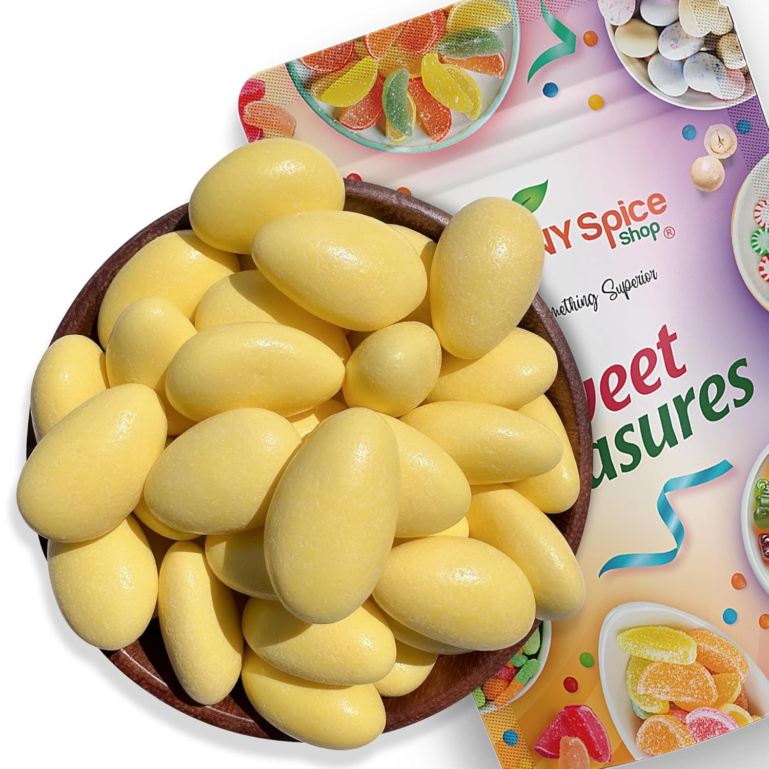 NY SPICE SHOP Super Fine Yellow Jordan Almonds - 04 Ounce - Walmart.com