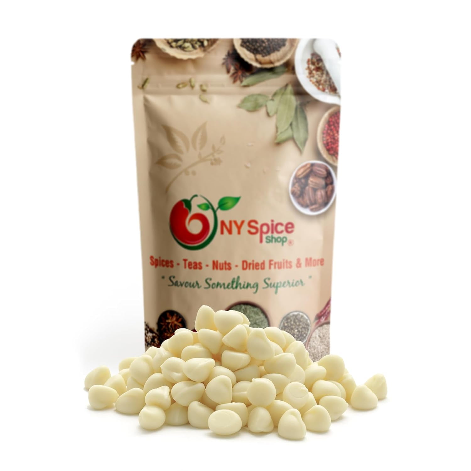 NY SPICE SHOP White Chocolate Chips - 08 Ounce - White Baking Chips ...