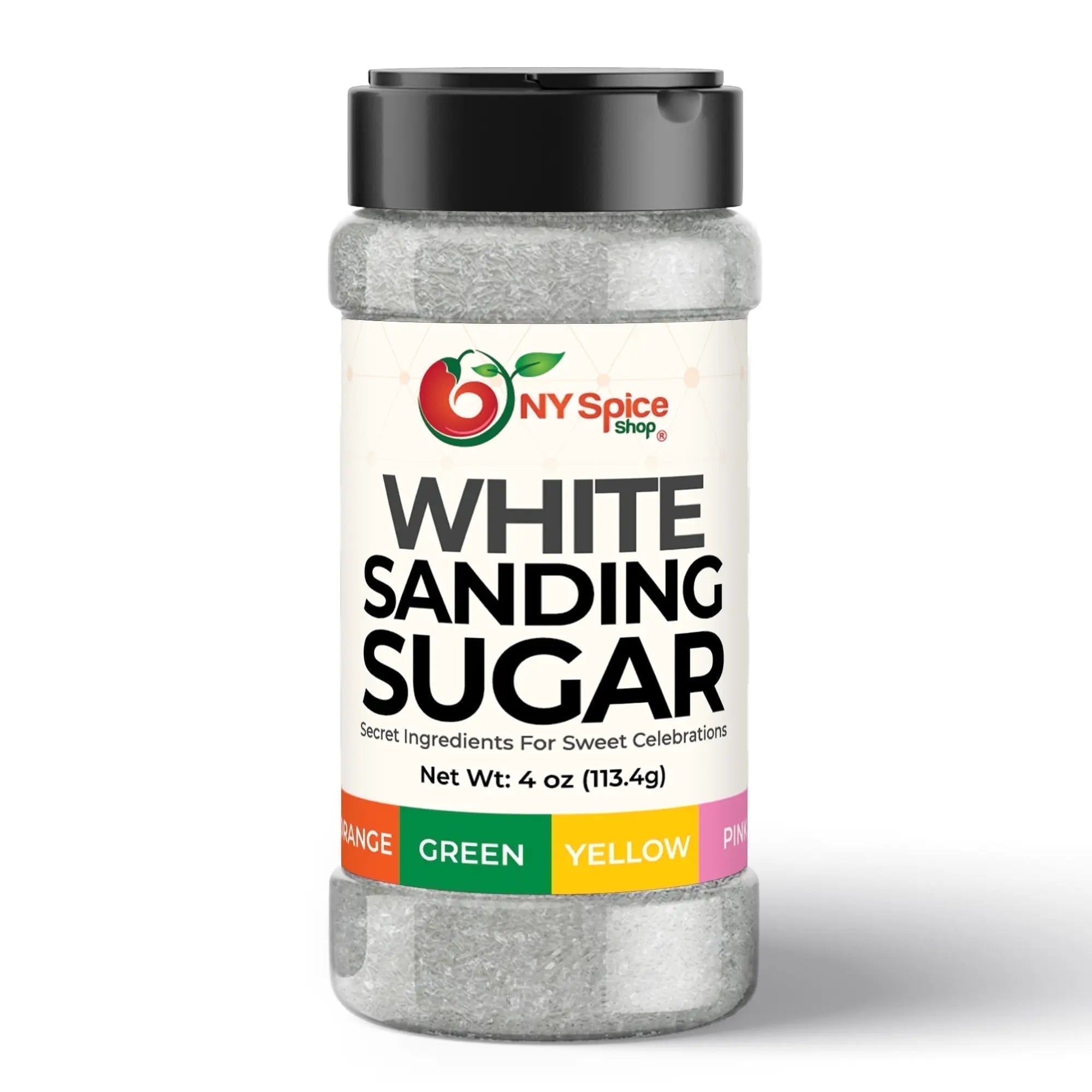 NY SPICE SHOP White Sanding Sugar - 04 Ounce - Sanding Sugar White ...