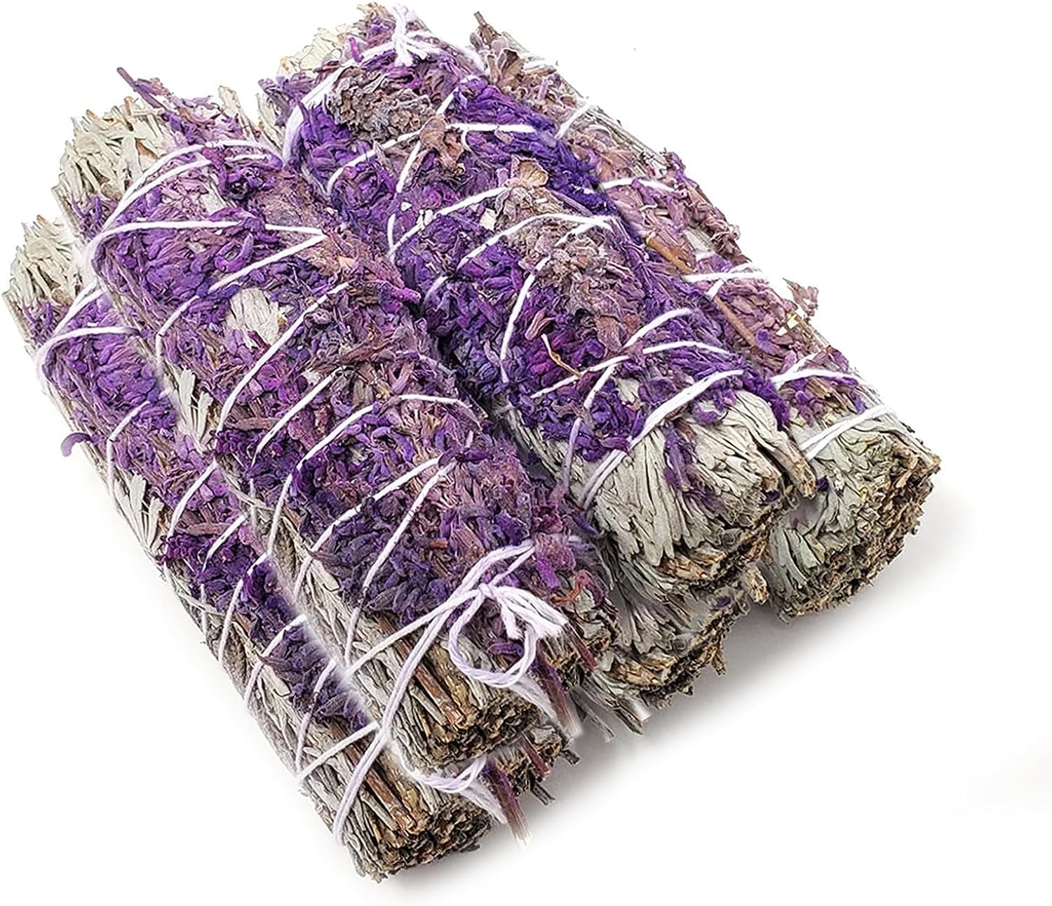 NY Spice Shop 4 Inch Lavender and White Sage Bundle - 5 Pack - Sage ...