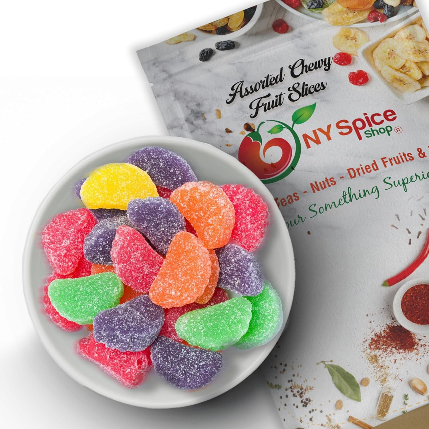 NY Spice Shop Mixed Flavor Assorted Chewy Fruit Slices - Jelly Candy ...
