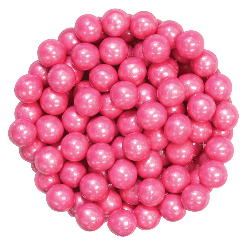 NY Spice Shop Bright Pink Shimmer Sixlets - 3 Pound - Sixlets Candy ...
