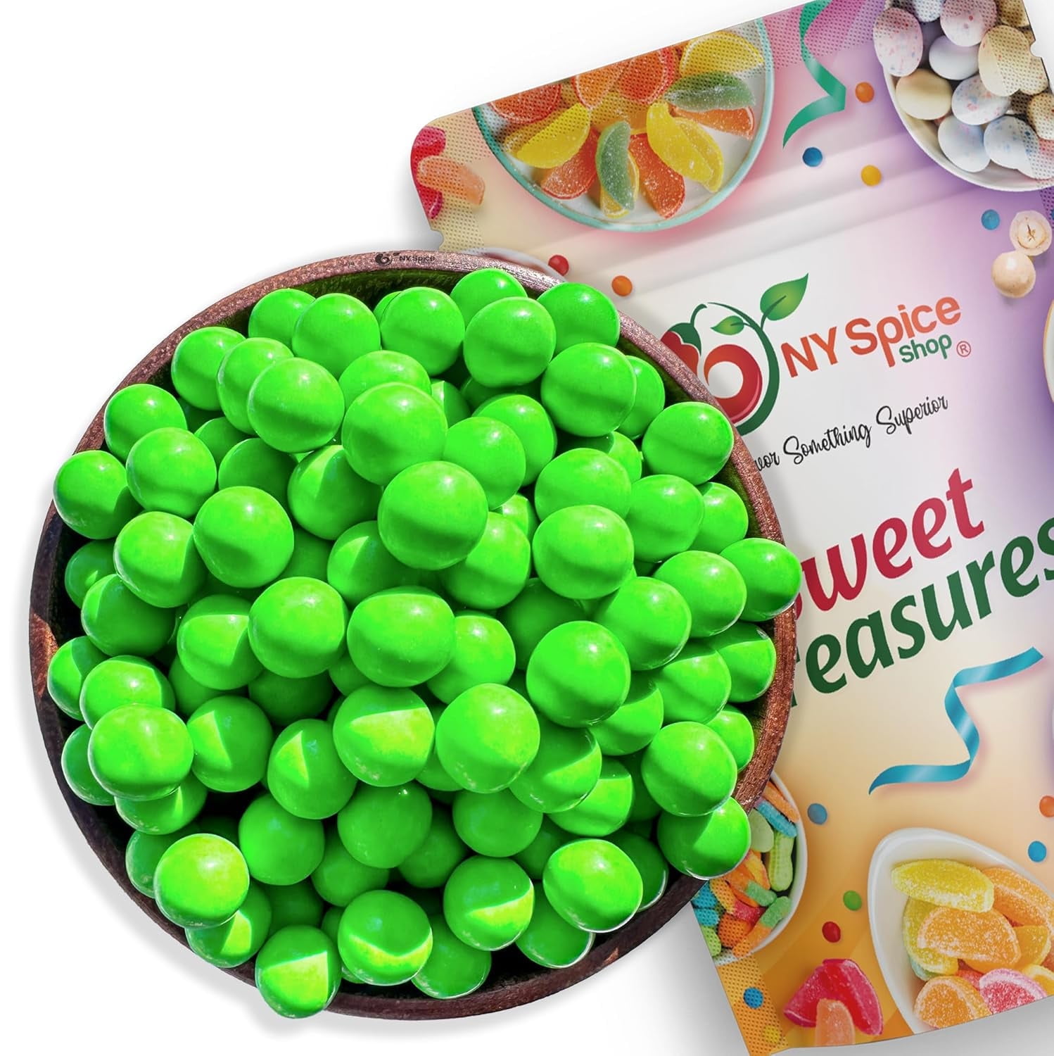 NY Spice Shop Green Sixlets - 3 Pound - Sixlets Candy - Chocolate ...