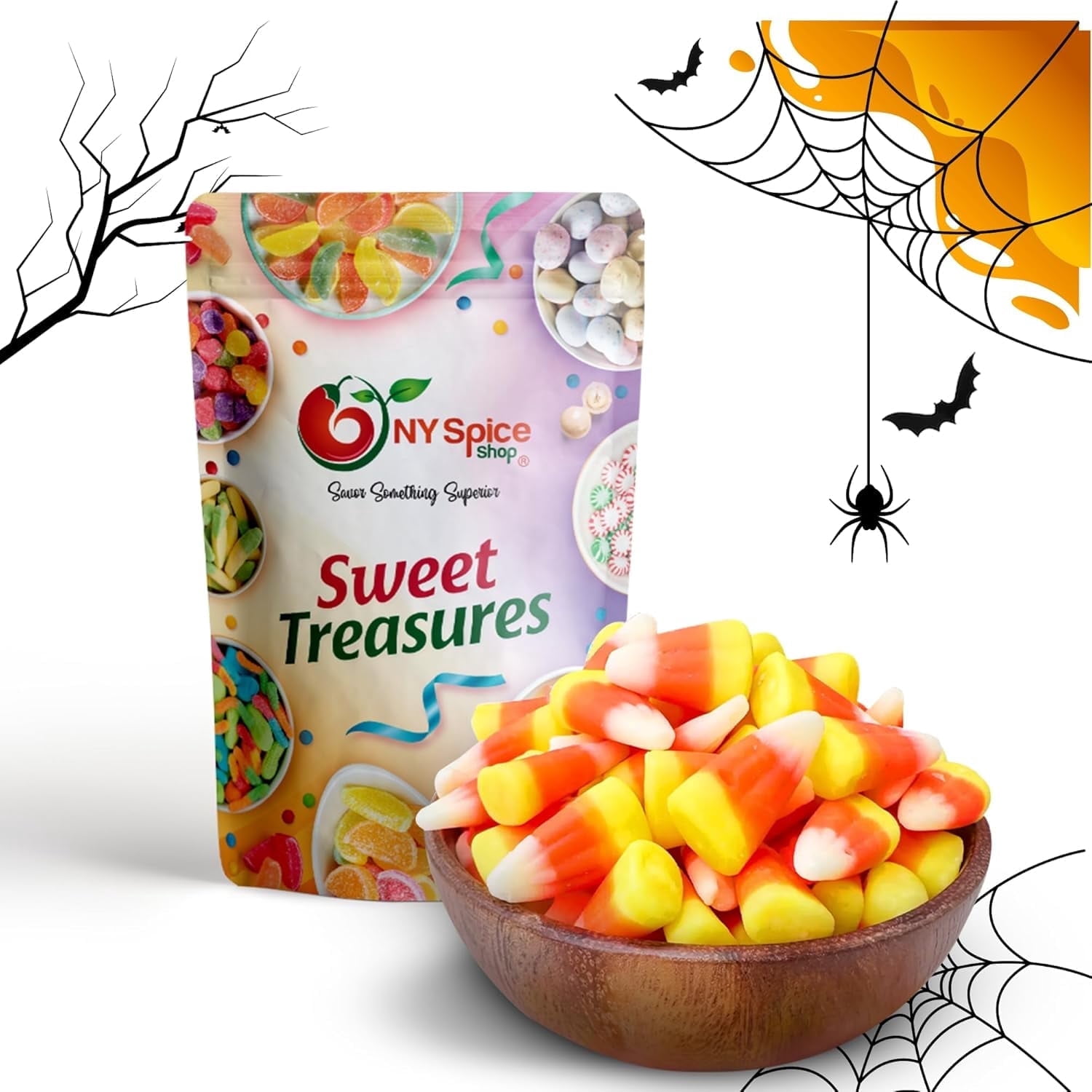 NY Spice Shop Halloween Candy Corn - 3 Pound - Classic Candy Corn ...