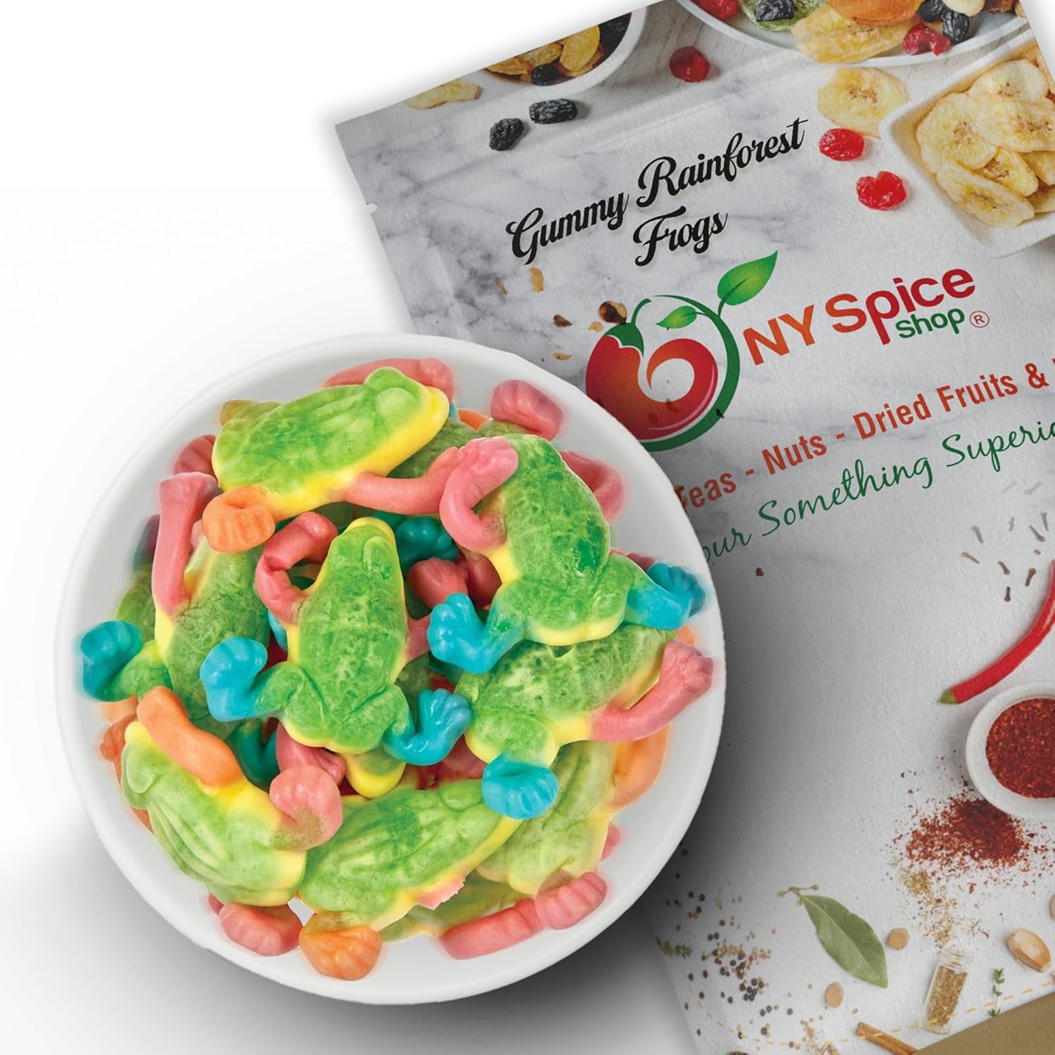 NY Spice Shop Gummy Rainforest Frogs - 1 Pound - Gummy Candies - Gummy ...