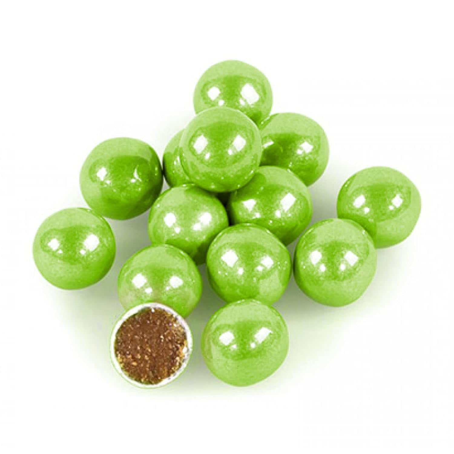NY Spice Shop Lime Green Shimmer Sixlets - 3 Pound - Sixlets Candy ...