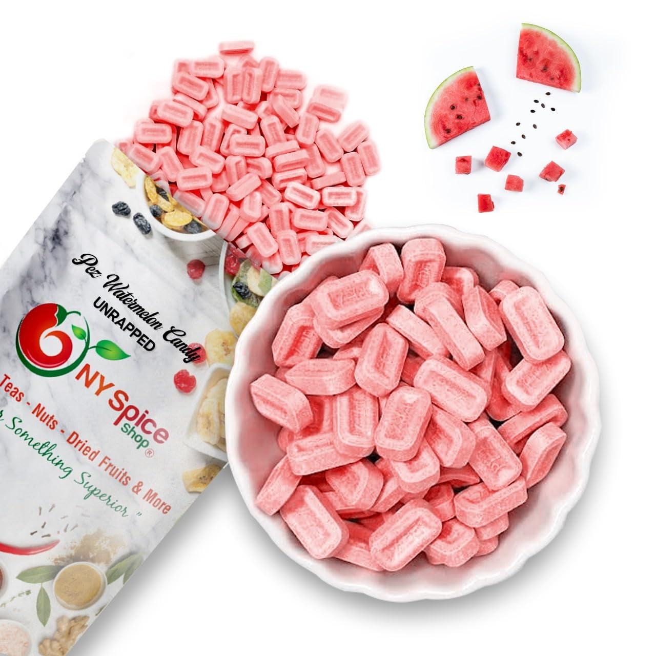 NY Spice Shop Sour PEZ Watermelon Candy Unwrapped - 3 Pound - Walmart.com