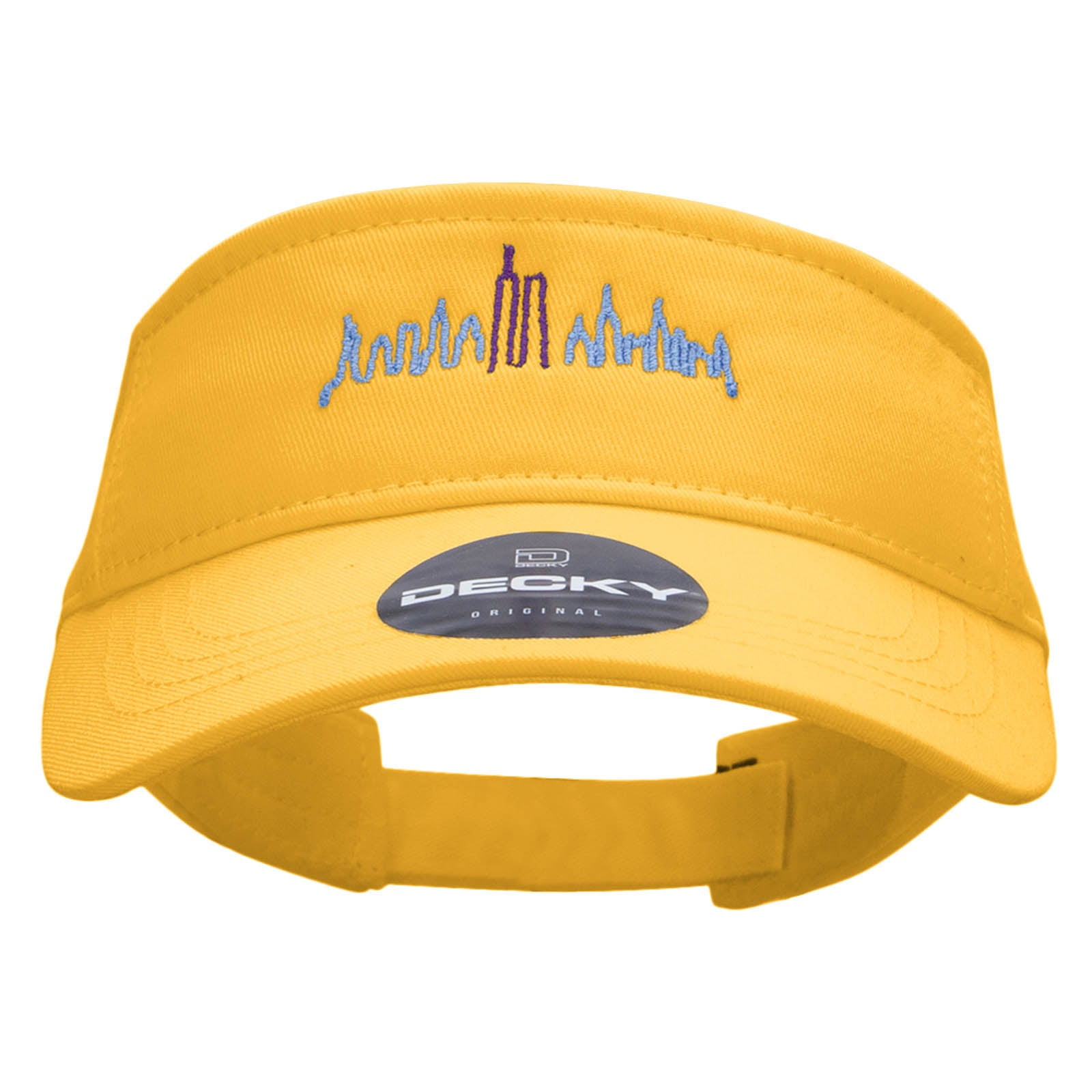 NY Towers Embroidered Brushed Sports Visor - Yellow OSFM - Walmart.com