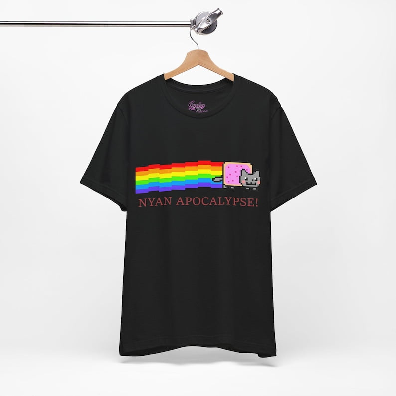 NYAN APOCALYPSE! Tee - Nyan Cat Meme T Shirt - Walmart.com