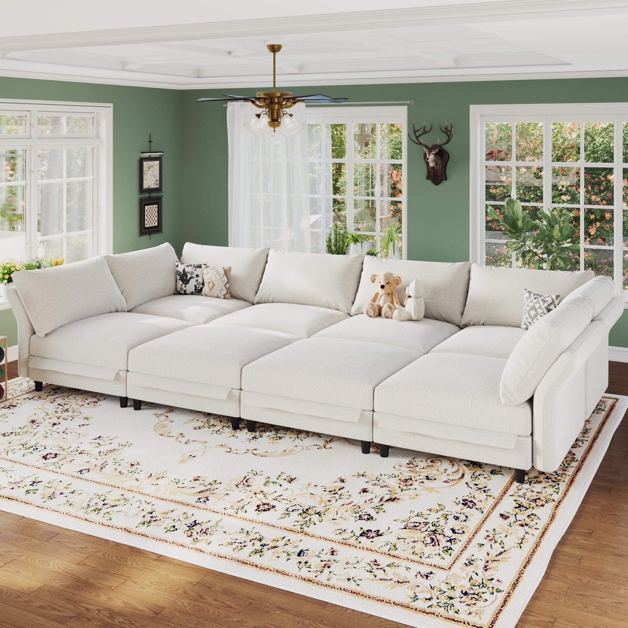 NYBOPAVIS Modular Sectional Sofa, 8 Seat Modular Sectional Couch ...