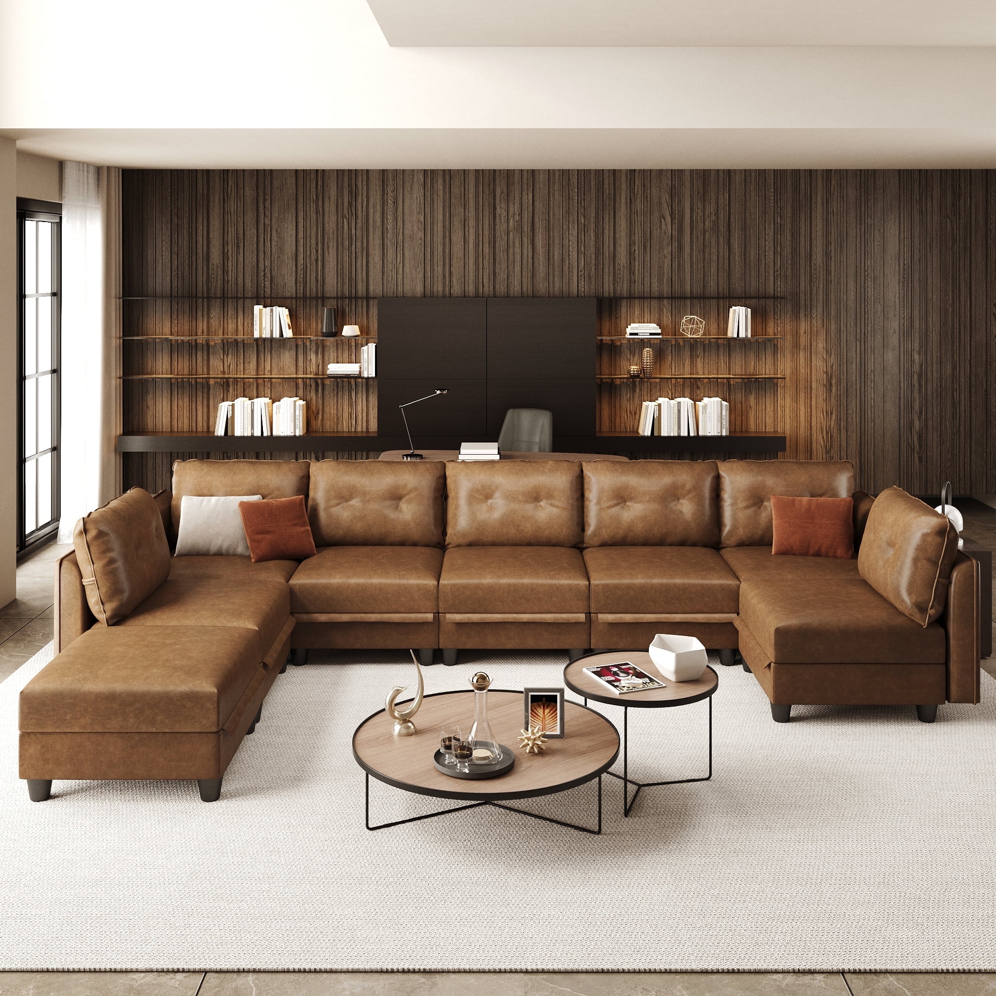 NYBOPAVIS Modular Sectional Sofa, 8 Seat Modular Sectional Sofa with ...