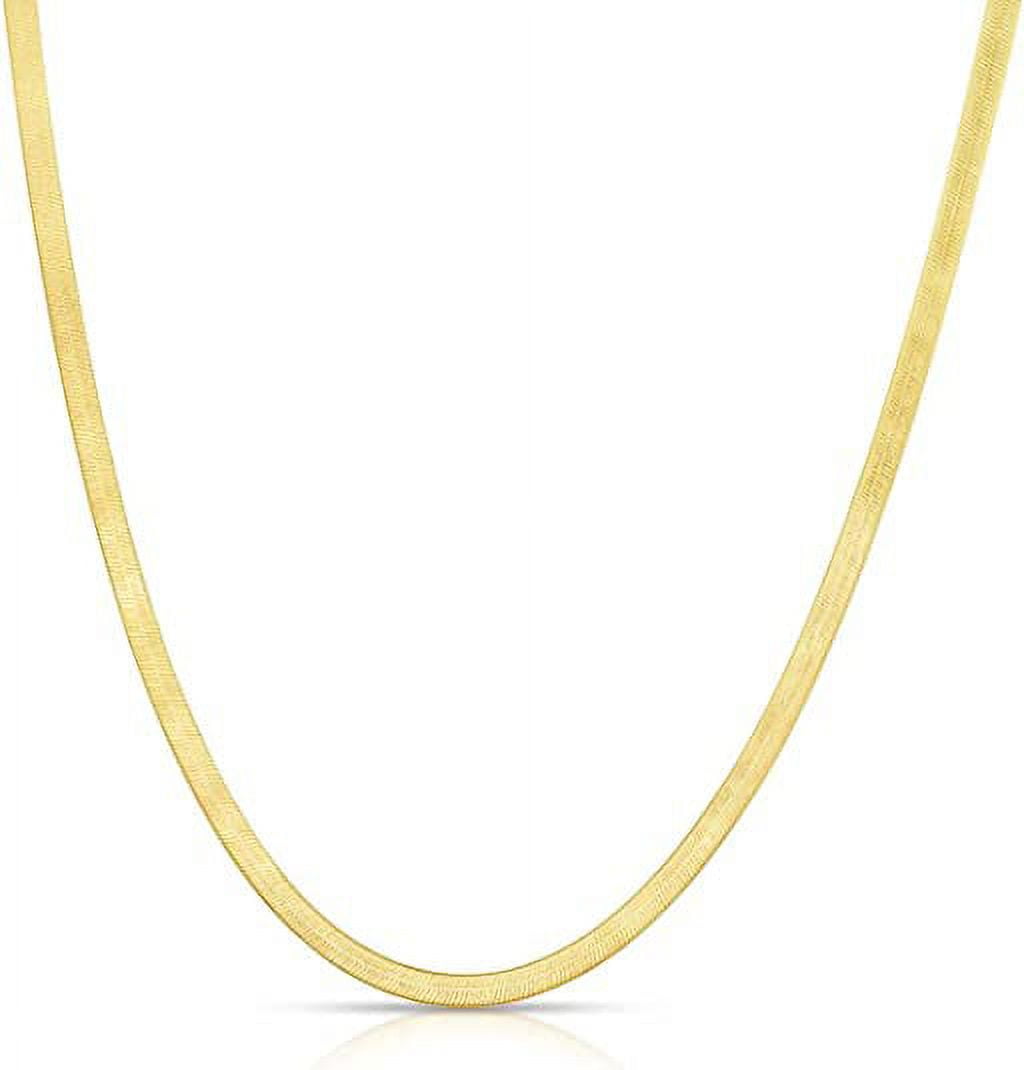 NYC 925 14K Bounded Gold Plated Sterling Silver 3.2MM, 4.3MM, 6.8MM or ...