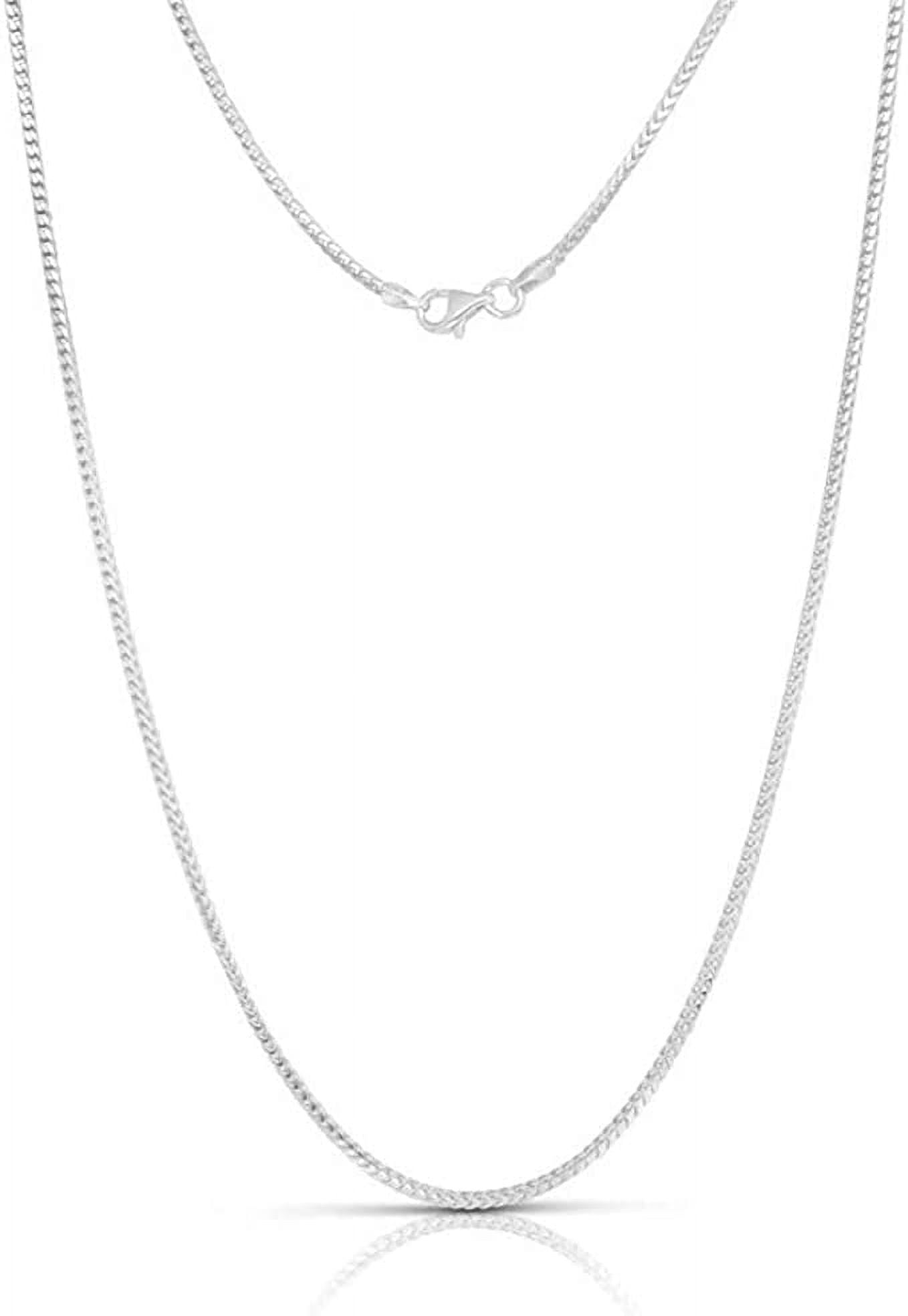 NYC 925 Rhodium Plated Sterling Silver 1mm - 3.55 mm and 16 Inchesto 24 ...