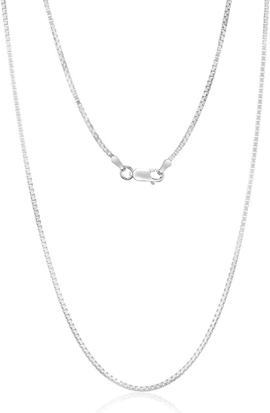 NYC 925 Sterling Silver Italian Box Chain Necklace, Best Unisex Gift ...