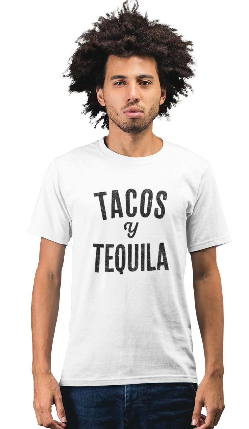 NYC FACTORY Men's Taco Tee Tacos Y Tequila, White, Medium - Walmart.com