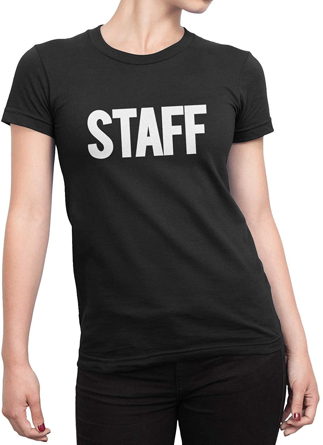 NYC Factory Ladies Staff Tee's Front & Back Screen-Print Regular US ...