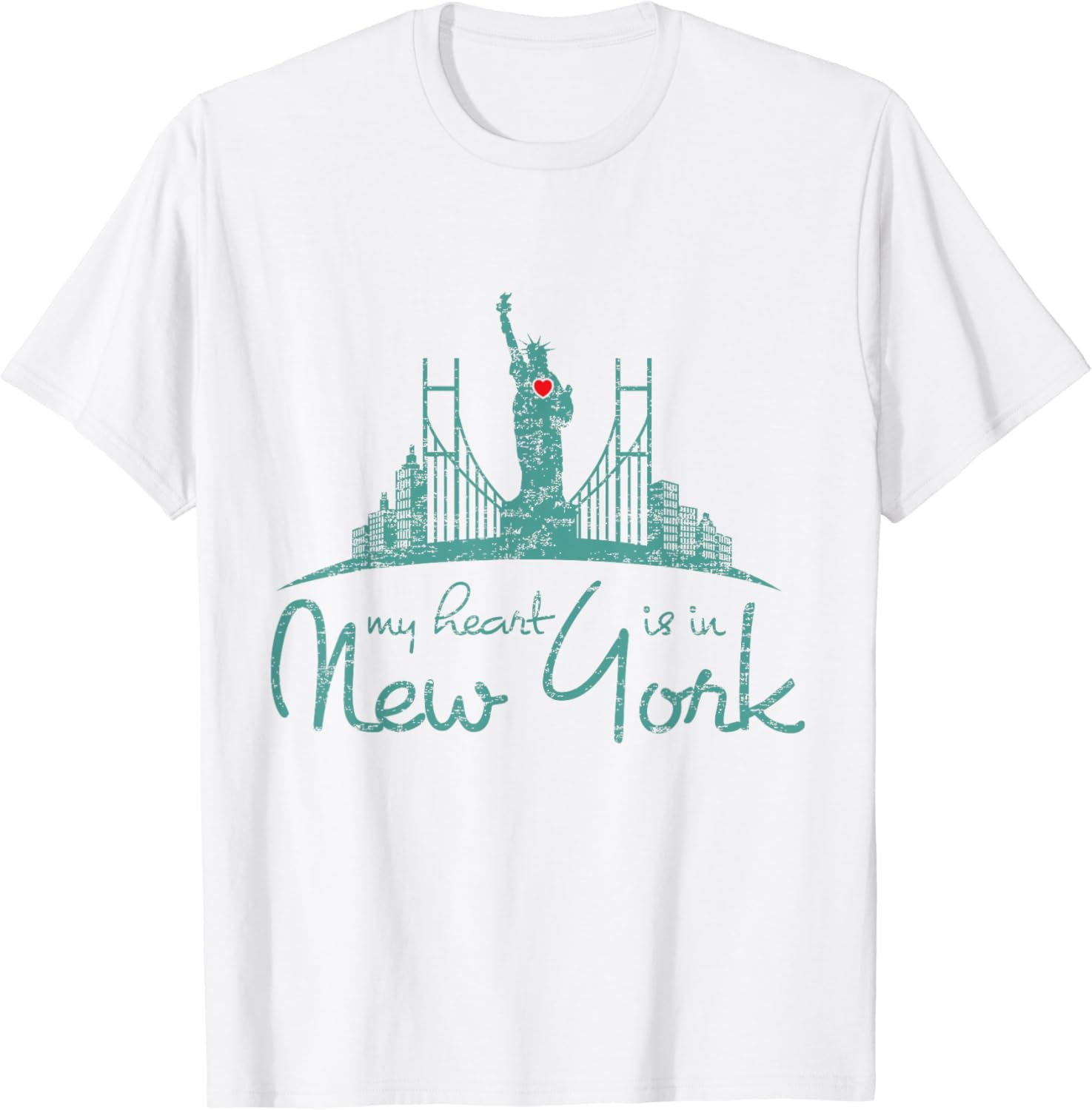 NYC Heart Is In New York Great NY For New Yorkers T-Shirt - Walmart.com