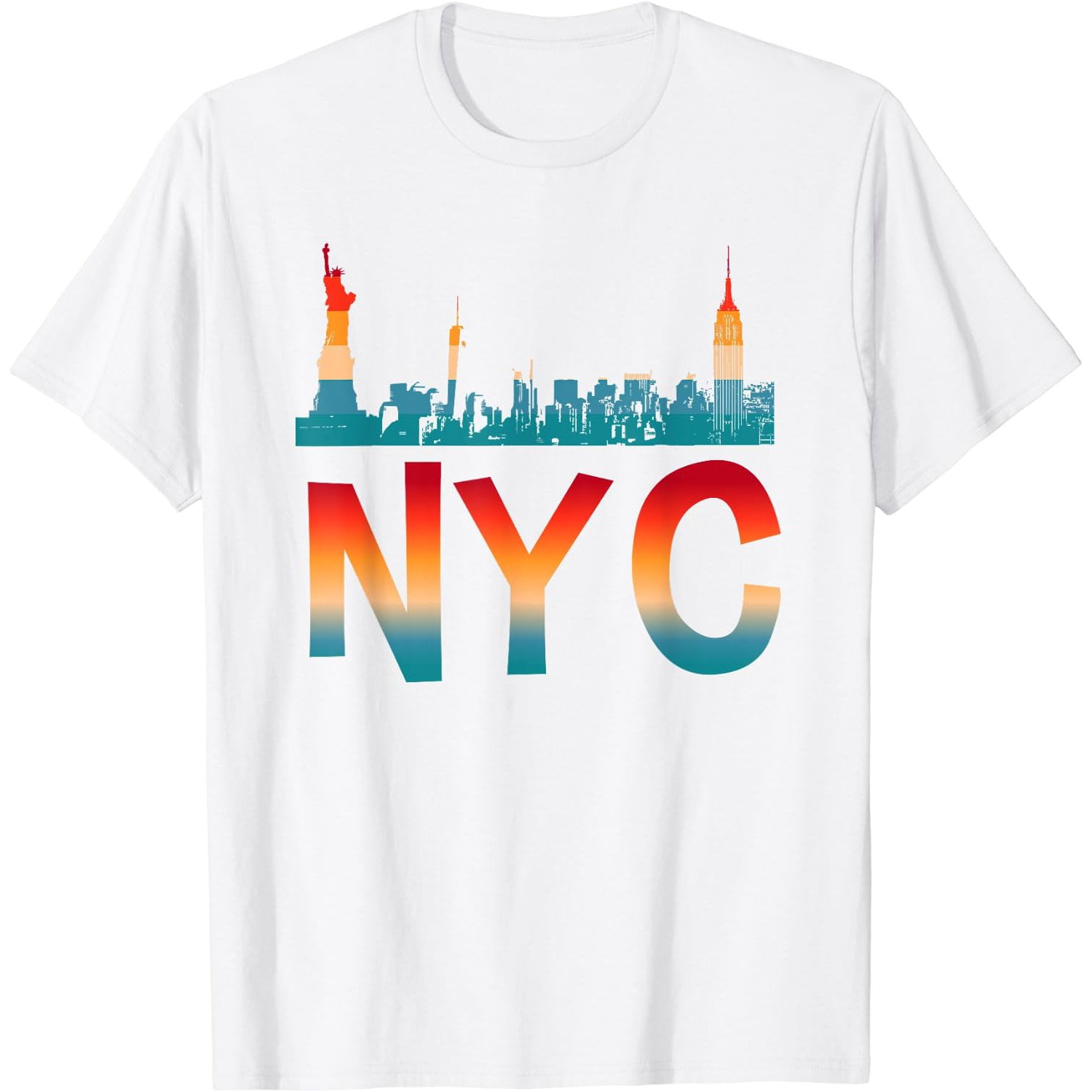 NYC New York City Skyline Souvenir Trip T-Shirt - Walmart.com
